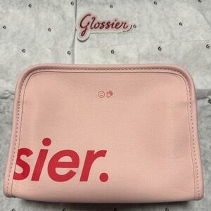Glossier | Makeup | Glossier Philadelphia Mini Pink Beauty Bag Nwt ...